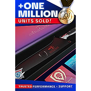 Dalstrong Serrated Offset Bread Knife - 8 inch - Shogun Series - Deli Knife - Damascus - AUS-10V Japanese Super Steel - Bread Slicer Cutter - Slicing Knife - Vacuum Treated - G10 Handle - Sheath