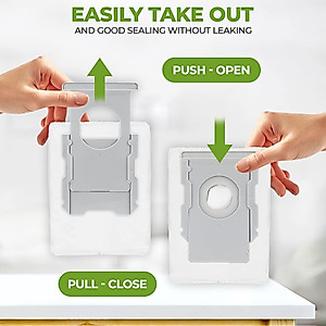 12Pack Vacuum Bags Compatible with iRobot Roomba Bags i & s & j Series, Replacement for iRobot Roomba i1+ i4+ i6+ i7+ i7Plus, i8+ s9+ Vacuum with Automatic Dirt Disposal Bags