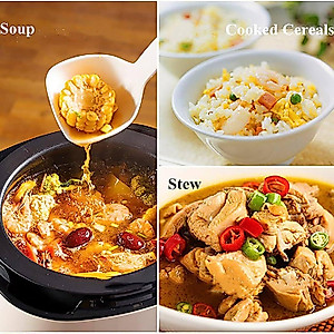 RESKIU Automatic Cooking Machine,2000W 6L auto Cooking Wok Fried Rice Machine,One-Click Smart Start, Three Speed Adjustable,360 ° Automatic Rotation, for Stir Frying,Stewing,Cooking