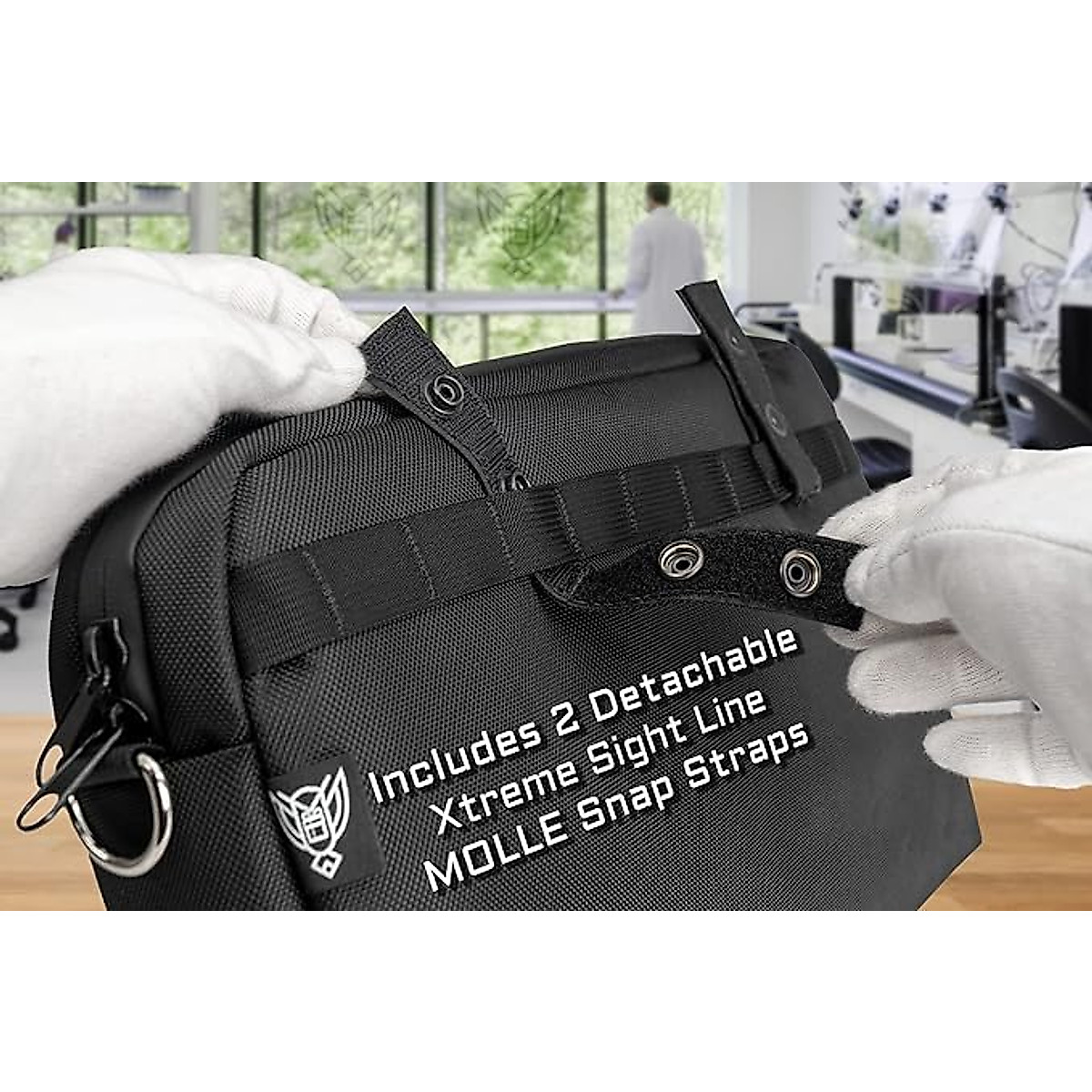 Xtreme Sight Line ~ AQUA RT Dry Bag~ Water-Proof Faraday Dry Bag for Laptops, Tablets, and Mid-Size Electronics ~ Tracking/Hacking Defense ~ Black