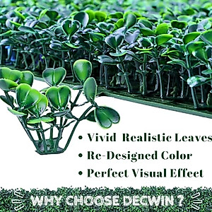 Decwin Artificial Hedges 20"x 20" (12PCS) Grass Wall Panels with UV Protection, Great Privacy Fence,Indooor and Outdoor Green Wall for Decor, Suitable for Event Photo Backdrop