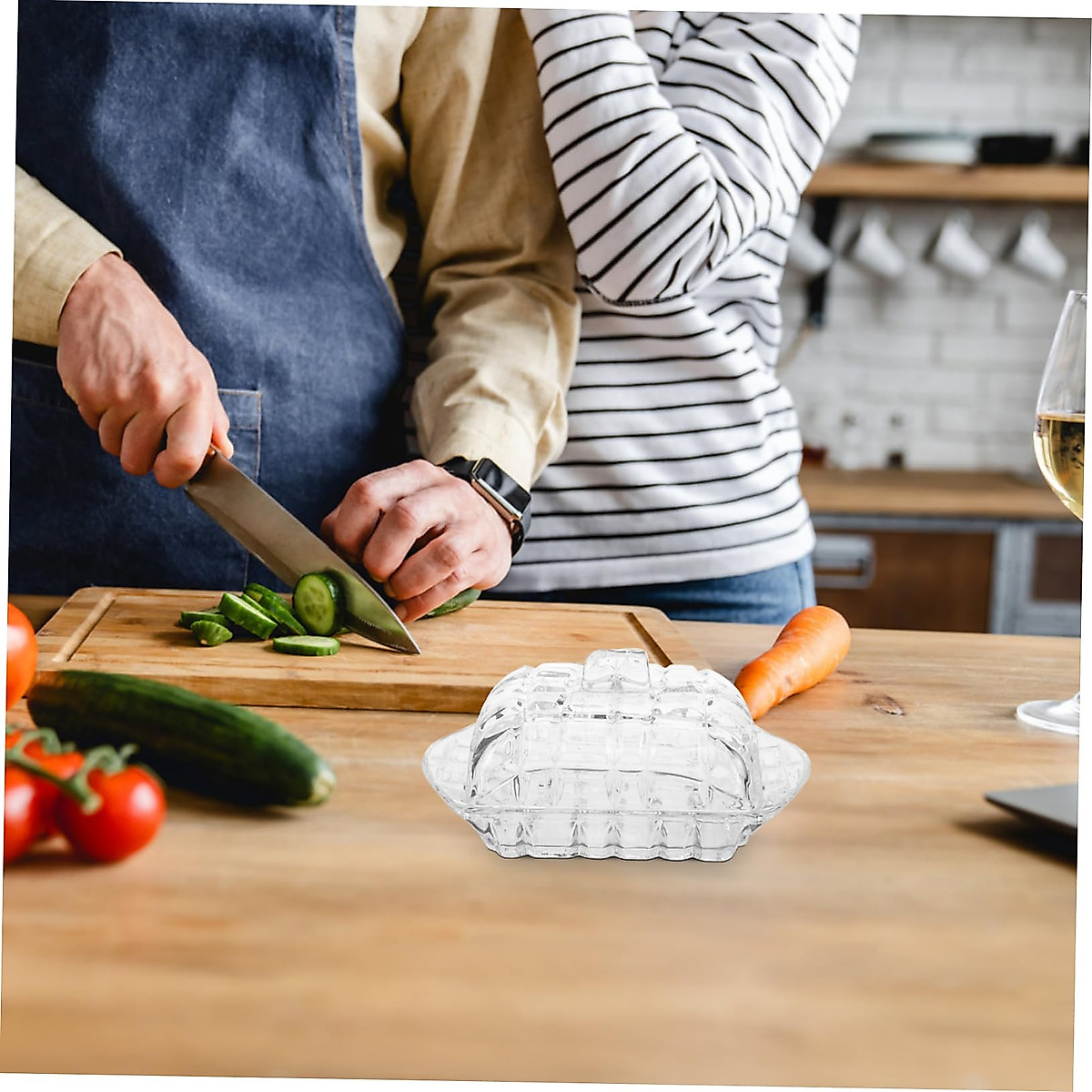 IFANLANDOR Cupcake Display Stand Clear Cake Stand Mini Cupcake Stand Cupcake Holder with Lid Cupcake Stands Clear Display Stand Centerpiece Table Decorations Fruit Tray Dessert Glass Plate