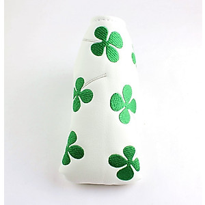 Baby flower Golf Green Clover Black Inside White Putter Cover Headcover For Scotty Cameron Ping blade