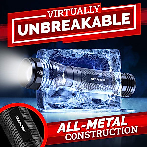 GearLight S2500 LED Flashlight - Extremely Bright, Powerful Tactical Flashlights with High Lumens for Camping, Emergency & Everyday Use﻿