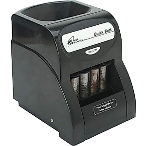 Royal Sovereign Electric Coin Sorter/Counter, Patented Anti-Jam Technology, 1 Row of Coin Counting (QS-2AN)