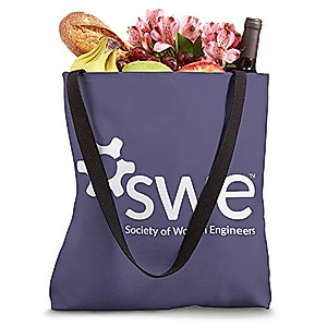 SWE White Logo Tote Bag