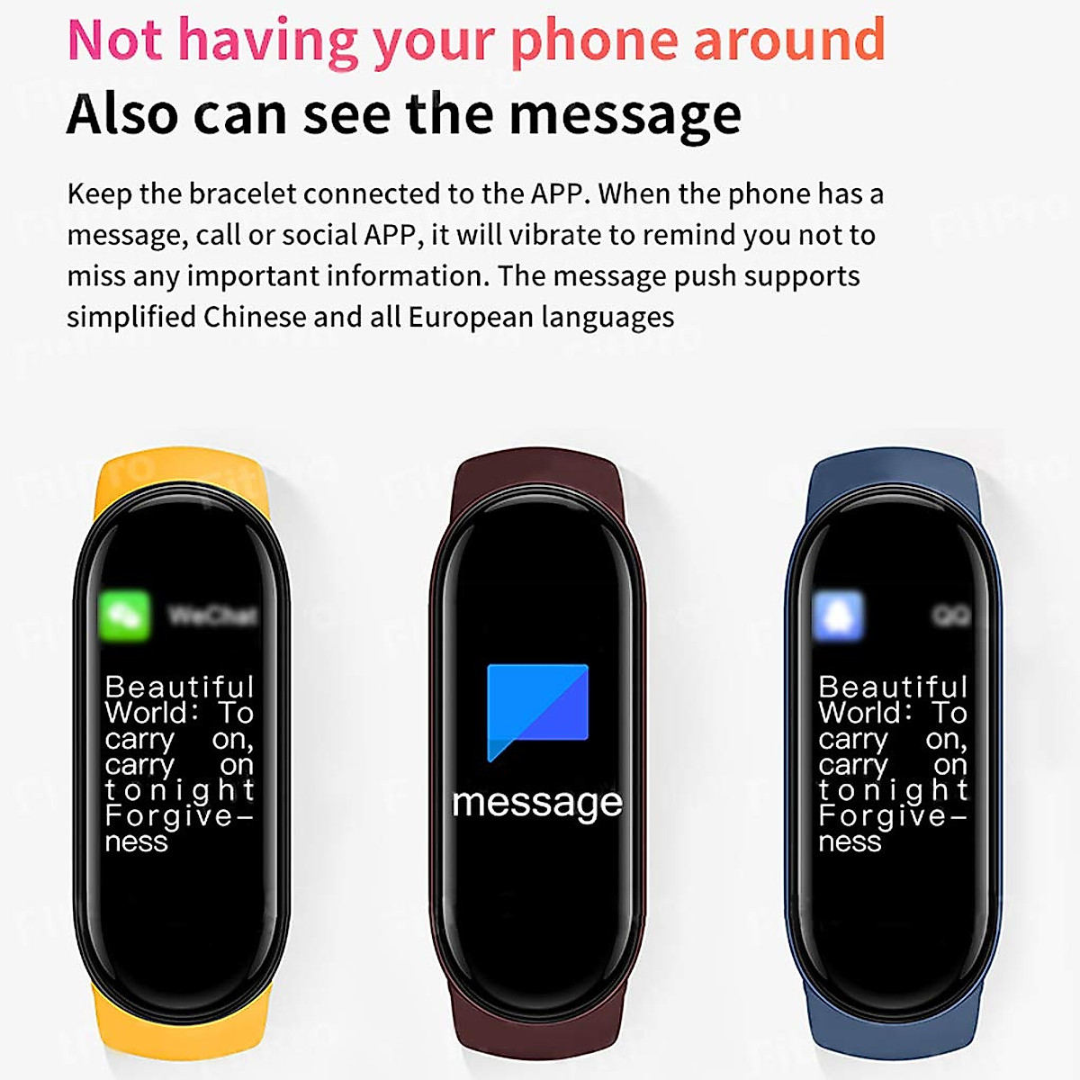 Kingjinglo M6 Smart Watches Sports Watches Smart Wristbands for Men and Women