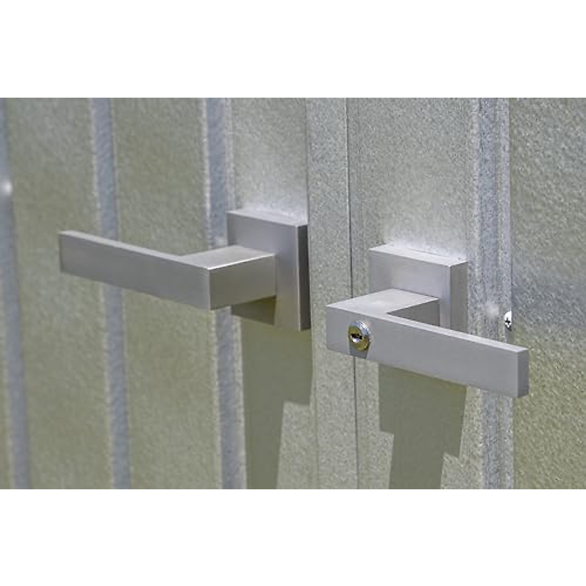 Arrow Shed Elite 6' x 6' Outdoor Lockable Gable Roof Steel Storage Shed Building, Silver