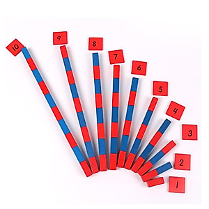 Jerliflyer Numerical rods, Elite Montessori Small Number cuisenaire rods,Elite Montessori