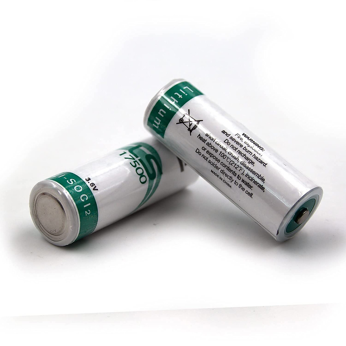 (5-Pack) 3.6V 3600mAh LS17500 Battery, Replacement for SAFT LS17500, Emergency Backup, Data Collection, AMR Add-ons, Smoke Alarms, Carbon Monoxide Detectors, Intrusion Sensors, Fleet Monitoring