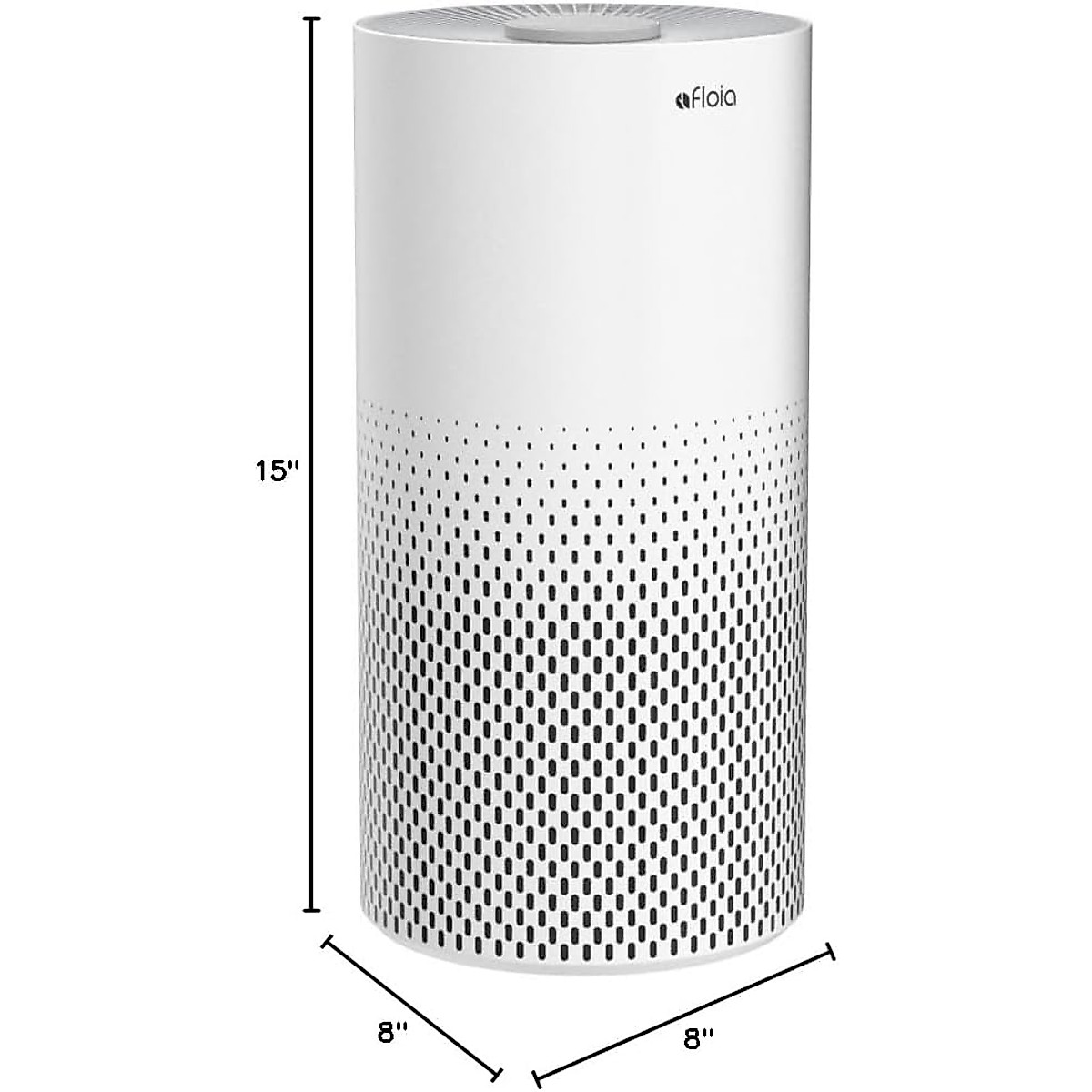 Afloia Air Purifiers for Home Large Room Up to 1076 Ft², H13 True HEPA Air Purifiers for Bedroom 22 dB, Air Cleaners Dust Remover for Pet Mold Pollen, Odor Smoke Eliminator, Kilo White, 7 Color Light