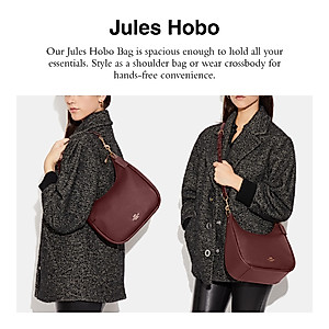 COACH Jules Hobo Shoulder Bag, Wine Multi