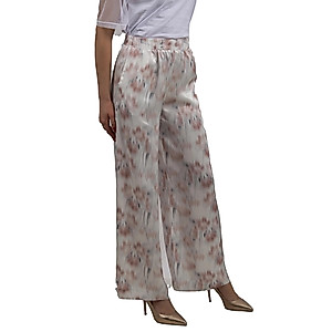 A｜X ARMANI EXCHANGE Women's Print Pants, Opt. White Secret Garden, 14