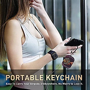 Olytop for Airpods 3rd Generation Case Black Girl, Cute African American Girl Case for Airpod 3 Cover Protective Hard Black Afro Women Cover with Keychain for Apple Airpods 3rd Gen Case- Black Queen