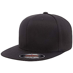 Flexfit Men's On Field Pro-Baseball Cap, Black, Large-X-Large