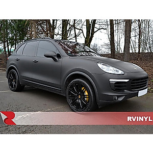 Avery Dennison SW900 180-O Matte Black Supreme Wrapping Film Vinyl Vehicle Car Wrap Sheet Roll - (120" x 60" w/Application Card)