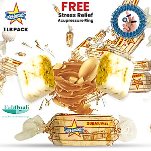 FabQual's Pack Of 1Lb Atkinsons Sugar Free Peanut Butter Bars Candy Sugar Free Candy Bars Bulk Sugar Free Hard Candy Bulk Old Fashioned Candy Bars Sugar Free Peanut Butter Candy Peanut Butter Logs