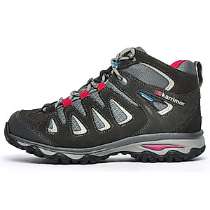 Karrimor Women's Isla Mid Ladies Weathertite High Rise Hiking Boots, Black C Pink, 9.5