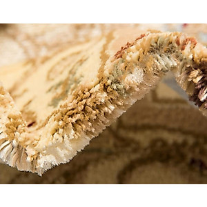 Unique Loom Versailles Collection Traditional Classic Floral Motif Area Rug (8' 0 x 10' 0 Rectangular, Slate Blue/ Ivory)