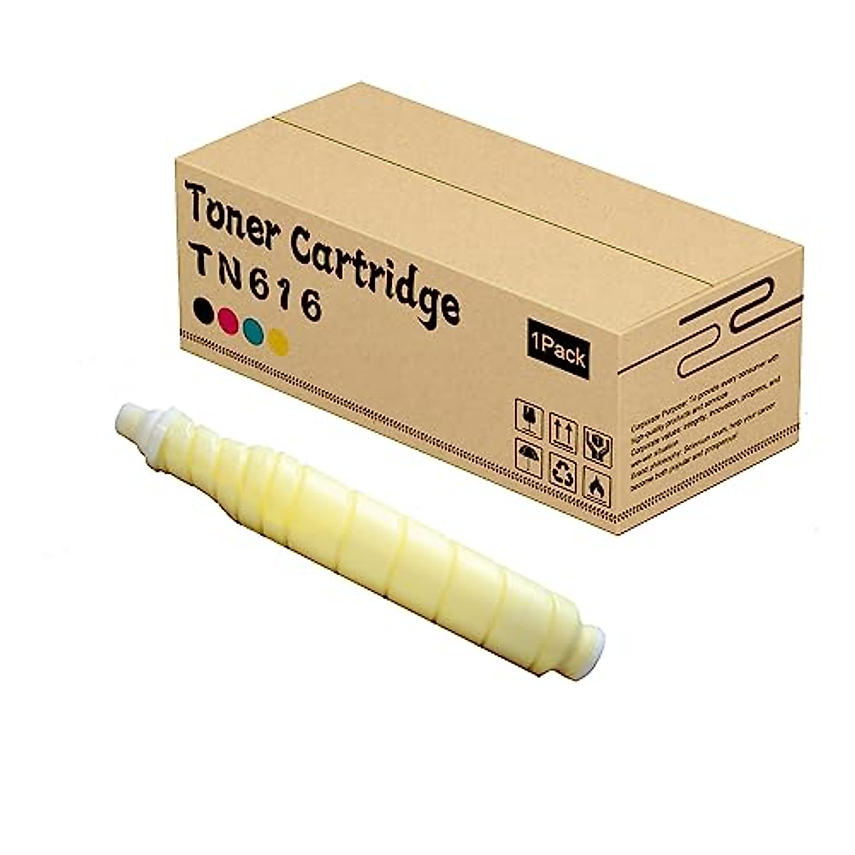 RIOMAN TN616 Toner Cartridge Compatible Replacement for Konica Minolta TN616 to Use with Bizhub Press C6000 C7000 Toner Printer Yellow