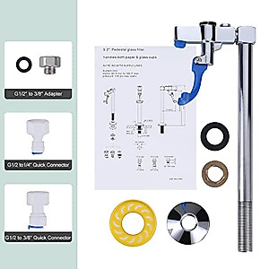 Glass Filler, iVIGA Deck Mount Glass Filler Faucet Glass Filling Station Water Station G1/2" Male Shank with Adapter for Hotel Restaurant Bar Dining Hall
