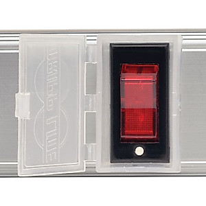 Tripp Lite 12 Right Angle Outlet Bench & Cabinet Power Strip, 36 in. Length, 15ft Cord with 5-15P Plug (PS3612RA) Black/Gray