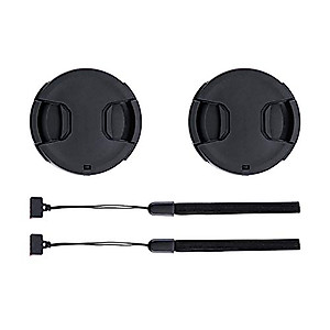 49mm Front Lens Cap Cover with Deluxe Cap Keeper for Canon EOS M50 M5 M6 Mark II M200 M100 with Kit Lens EF-M 15-45mm f/3.5-6.3 is STM, for Canon R50 R10 with RF-S 18-45mm Lens & More 49mm Lenses