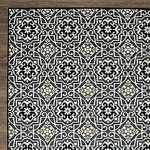 LOOMAKNOTI Tecopa Kidore 8' x 10' Blue Geometric Indoor/Outdoor Area Rug