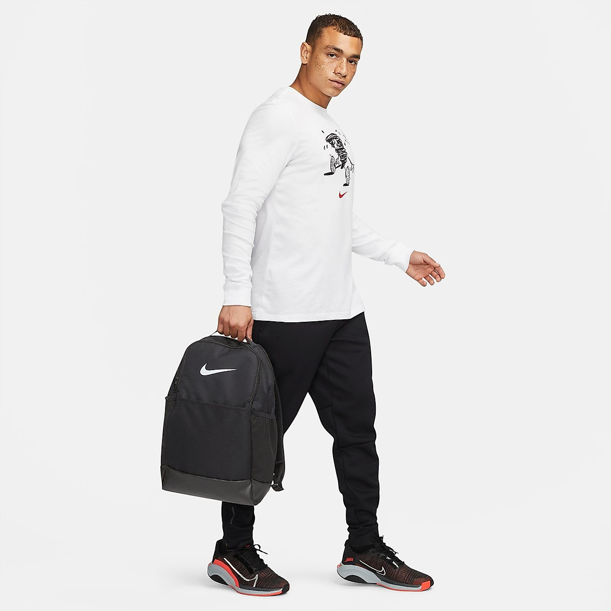 Nike Brasilia Medium Backpack (Black)