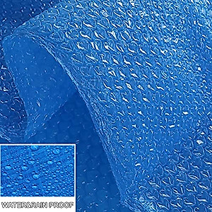 LRIKING 8ft /10ft/12ft /15ft Round Solar Pool Cover Swimming Pool Solar Blanket Cover for Pools Hot Tub Protector Sun Dustproof Spa Pool Safety Cover Outdoor Waterproof