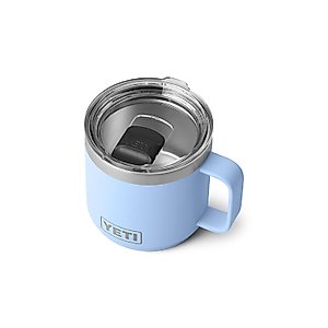YETI Rambler 14 oz Stackable Mug, Vacuum Insulated, Stainless Steel with MagSlider Lid, Big Sky Blue