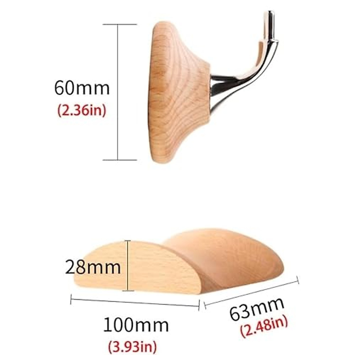 UTOQIA Headset Stand Headphone Stand Headphone Holder Solid Wood Wall-Mounted Headphone Holder Headphone Rack Headphone Storage Display Stand Headphones Stand Headset Holder