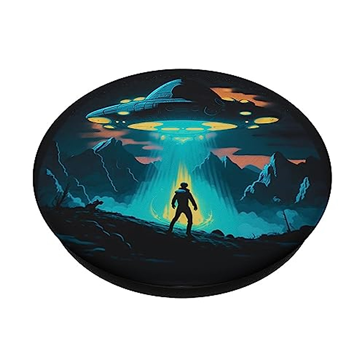 Space UFO Abduction Alien PopSockets Swappable PopGrip