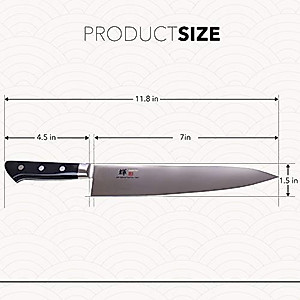 JCK ORIGINAL Kagayaki Japanese Chef’s Knife, KG-5ES Professional Gyuto Knife, VG-1 High Carbon Japanese Stainless Steel Pro Kitchen Knife with Ergonomic Pakka Wood Handle, 7 inch