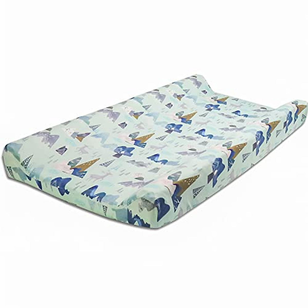 Mountain Baby Changing Table Pad Cover for Boys and Girls, Diaper Changing Pad Cover Sheets for Newborn Infant, Washable, Soft Breathable