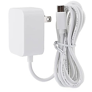 Charger for VAVA Baby Monitor Handheld Screen Parent Unit 5V Power Cord UL Aadpter with 5ft White Cable (Not for Cam) - LEFXMOPHY