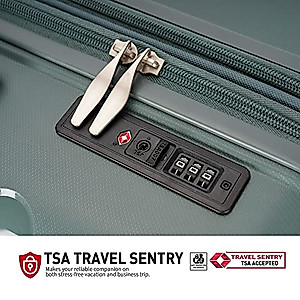 GinzaTravel 3-piece sets luggage with scratch-resistant PP material, expandable（all 20 24 28 Super light, large-capacity double seal suitcase