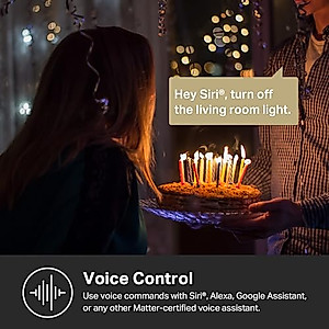 Kasa Matter Smart Dimmer Switch: Voice Control w/Siri, Alexa & Google Assistant | UL Certified | Timer & Schedule | Easy Guided Install | Neutral Wire Required | Single Pole | 2.4GHz Wi-Fi | KS225