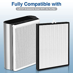 2 Pack EverestAir/EverestAir-P Replacement Filter, Compatible with LEVOIT EverestAir Air Purifier, High-Efficiency Activated Carbon Filters Filter Set