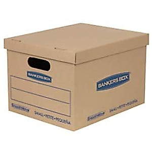 Fellowes 7714210 Smoothmove Classic Small Moving Boxes 15L X 12W X 10H Kraft/Blue 20/Carton