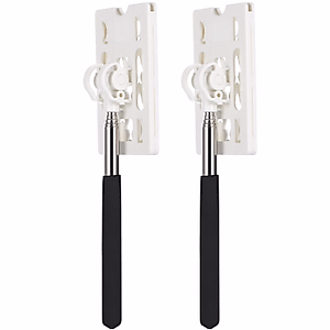 Veemoon Telescopic Rod Card Holder: 2PCS Vehicle Parking Swiping Stick Reacher Grabber Tool Car Parking Contactless Payment Rod for Car Parking Fee Paying,Car Parking Rod