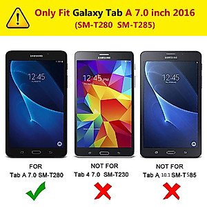 Case for Samsung Galaxy Tab A 7.0 inch 2016 Tablet (SM-T280 SM-T285),360 Degree Rotating Stand Case Full Protective Cover,with Stylus Pen,Screen Film (Deep Blue)