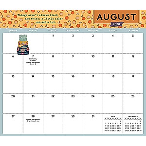 Go with the Flow: A Magnetic Monthly Wall Calendar 2023: Perfect for a Fridge, Wall, or Desk