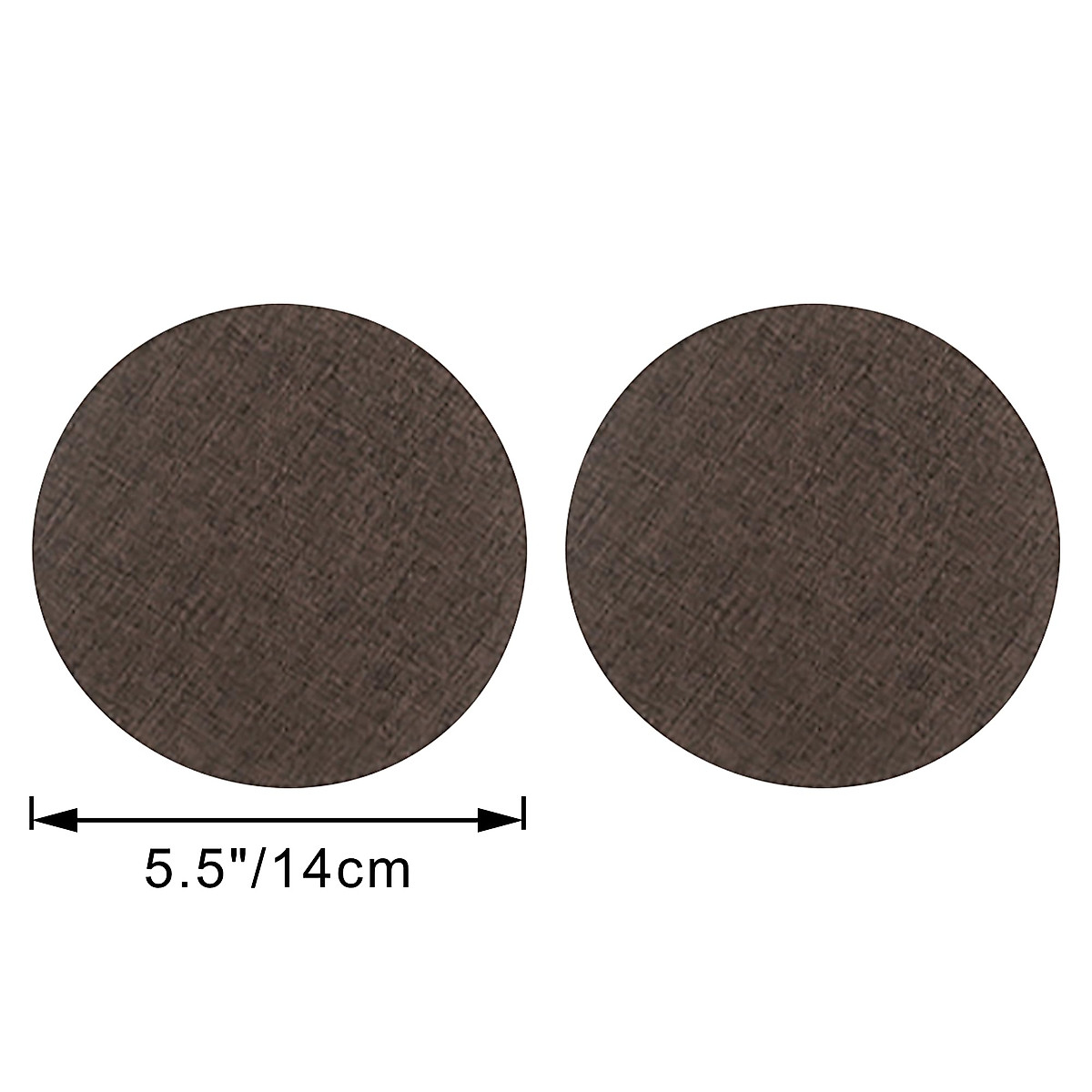 Kiven Led Light Cover,Light Blocking Stickers, 5.5in in Dia, Brown Fabric, LED Light Dimming Sticker for Recessed Light/Can Light, LED Spotlight, Ceiling Light, Downlight