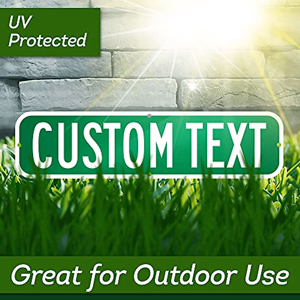 Street Sign, Custom Road Signs, 8 Colors, 6x24 Inch, Thick Rust-Free AlumaBond, (Classic) Made in USA By My Sign Center