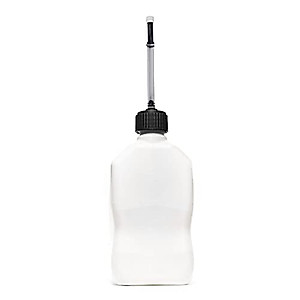 VP Racing Fuels Motorsport 5 Gallon Square Plastic Utility Jug White & 14 Inch Hose