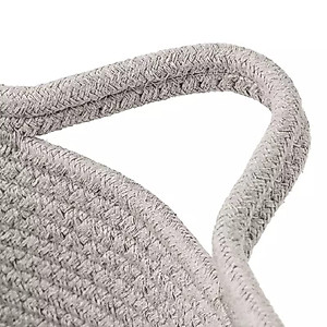 MEMBER'S MARK 2-Piece Cylinder Rope & Hyacinth Basket Set (Grey, 2)