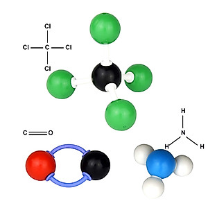 136pcs Organic Chemistry Molecular Model Set for Student and Teacher Inorganic & Organic Academic Chemistry Education 59 Atoms & 76 Links Bonds & 1 Link Atoms Remover