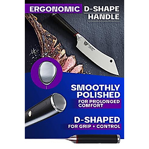 Dalstrong Hybrid Cleaver & Chef Knife - 8 inch - Phantom Series - 'The Crixus' - Japanese High-Carbon AUS8 Steel Kitchen Knife - Pakkawood Handle - Cooking Knife - Sheath Included