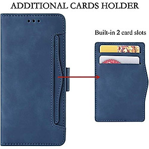 HualuBro Xiaomi Redmi Note 9S Case, Redmi Note 9 Pro Case, Magnetic Full Body Protection Shockproof Flip Leather Wallet Case Cover with Card Slot Holder for Redmi Note 9S Phone Case (Blue)